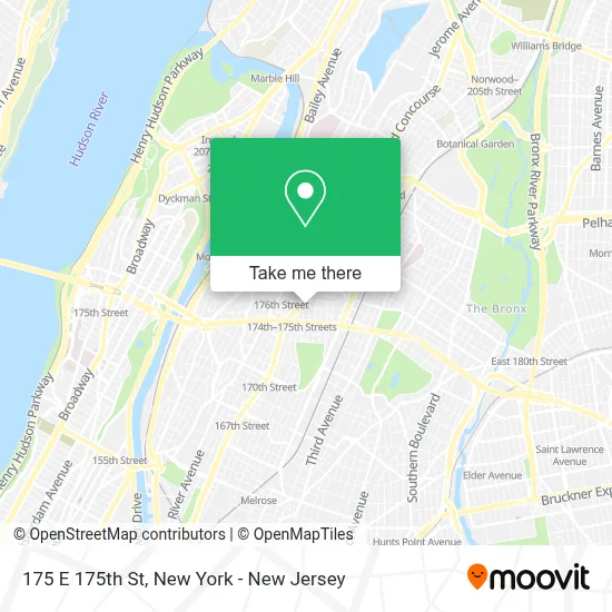 How to Get to 175 E 175th St in Bronx by Bus, Subway or Train?