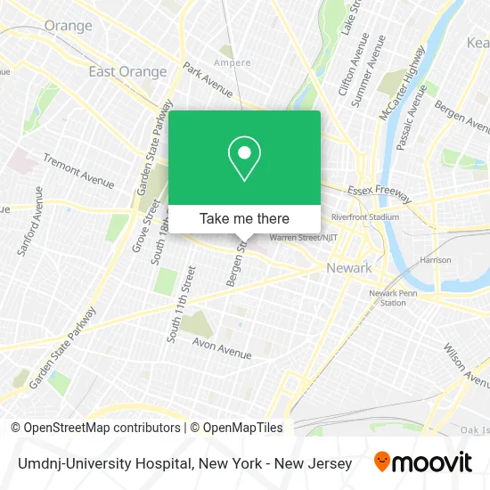 How to Get to Umdnj-University Hospital in Newark by Bus or Train?