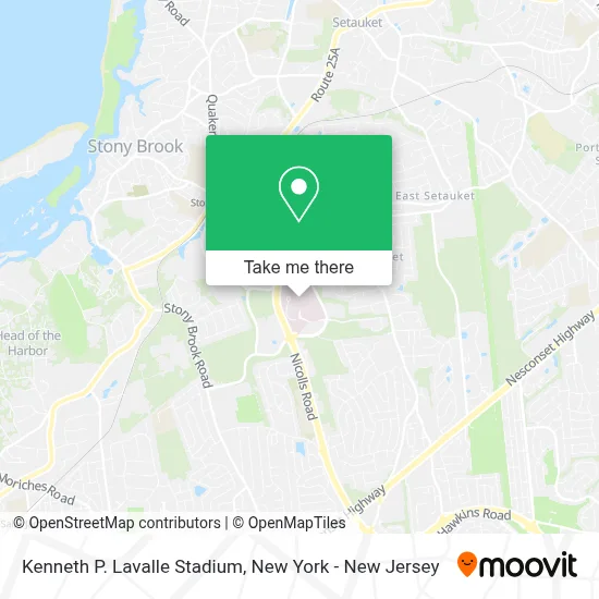 ¿Cómo llegar a Kenneth P. Lavalle Stadium en Stony Brook University en ...