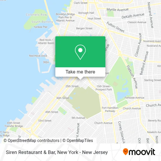 ¿Cómo llegar a Siren Restaurant & Bar en New York - New Jersey en metro ...