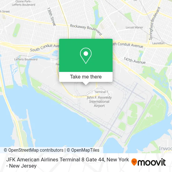 How to Get to JFK American Airlines Terminal 8 Gate 44 in Queens by Bus ...