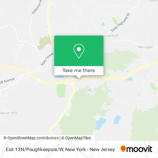 How to Get to Exit 13N/Poughkeepsie/W in Fishkill, Ny by Bus or Train?