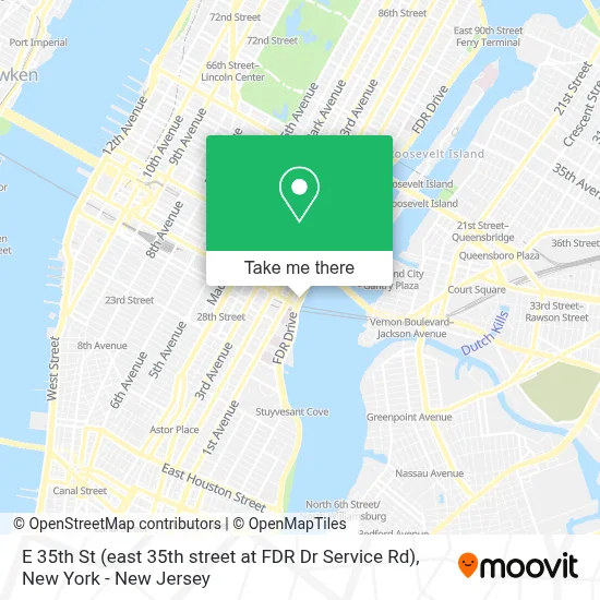 How to Get to E 35th St (east 35th street at FDR Dr Service Rd) in ...