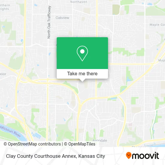 How to Get to Clay County Courthouse Annex in Kansas City by Bus?