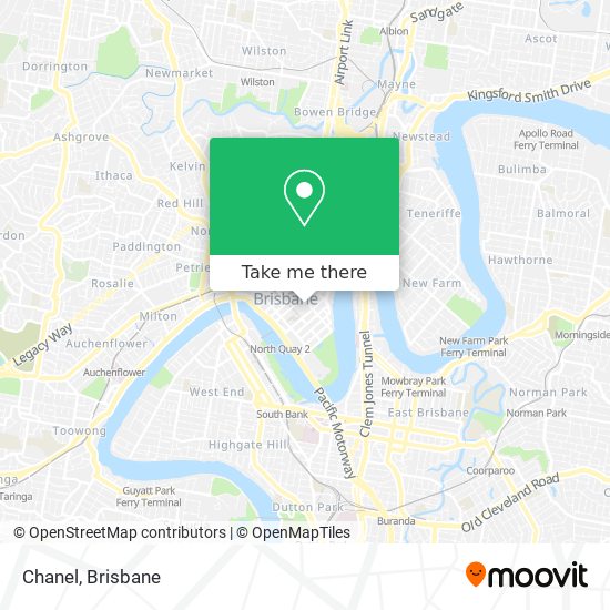 How to get to Chanel in City by bus or train?