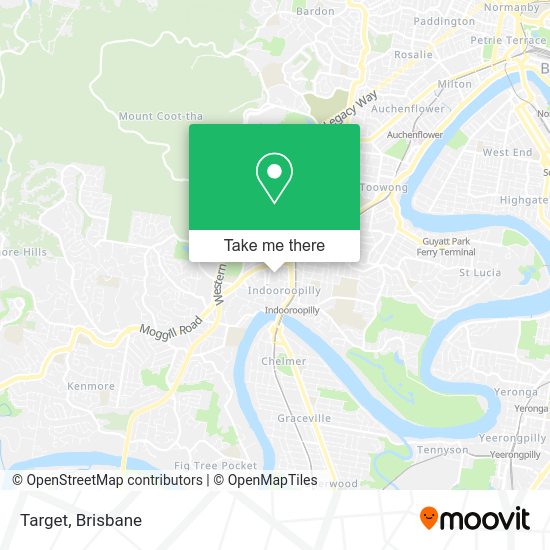 How to get to Target in Indooroopilly by bus or train?