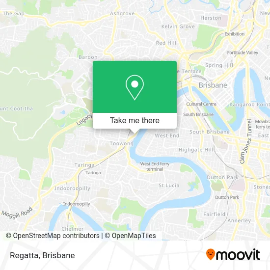 How to Get to Regatta in Toowong by Bus, Train or Ferry?