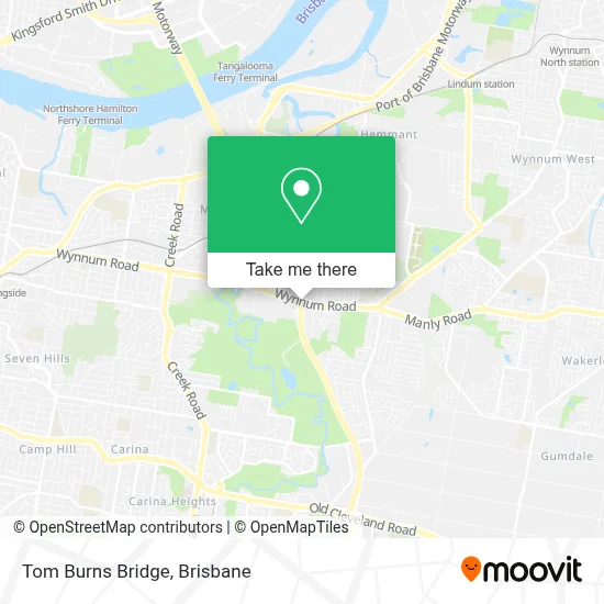 How to Get to Tom Burns Bridge in Tingalpa by Bus or Train?