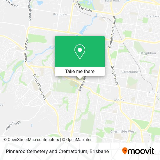 How to Get to Pinnaroo Cemetery and Crematorium in Bridgeman Downs by Bus or Train?