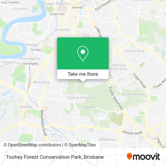 How to Get to Toohey Forest Conservation Park in Nathan by Bus or Train?