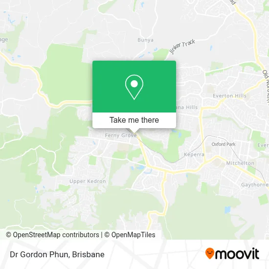 How to Get to Dr Gordon Phun in Ferny Grove by Bus or Train?