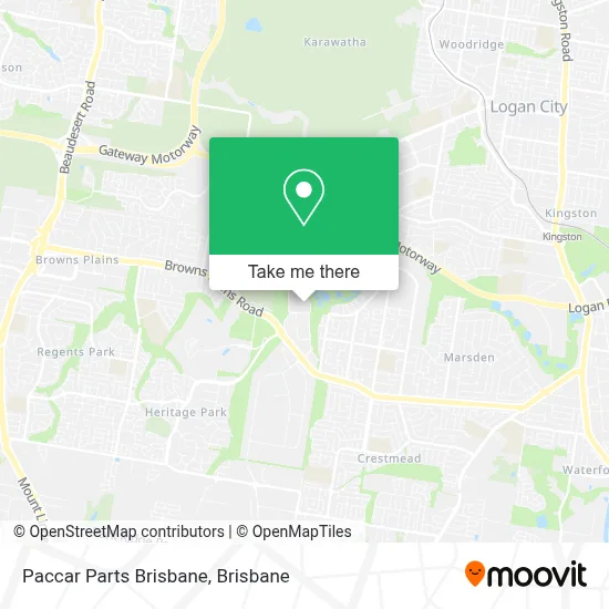 How to Get to Paccar Parts Brisbane in Browns Plains by Bus or Train?