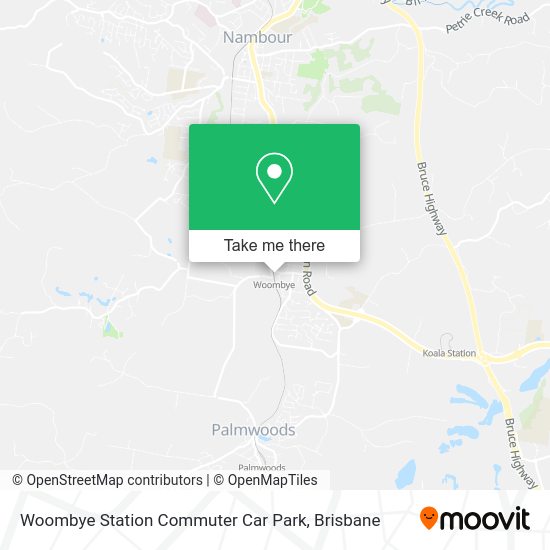 How to get to Woombye Station Commuter Car Park by bus or train?