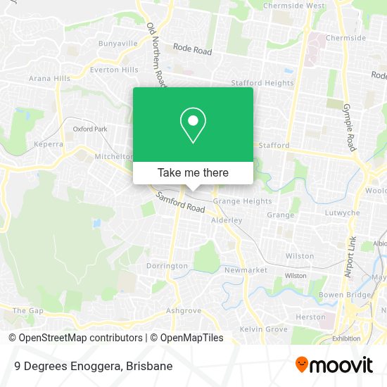 How to get to 9 Degrees Enoggera by bus or train?