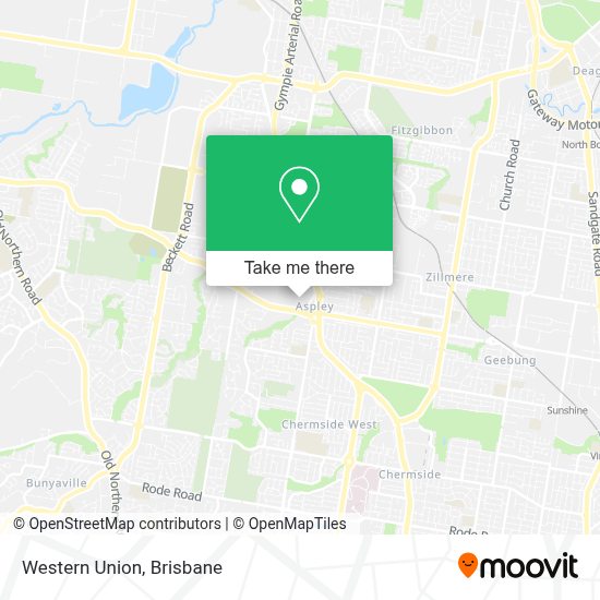 How to get to Western Union in Aspley by bus or train?