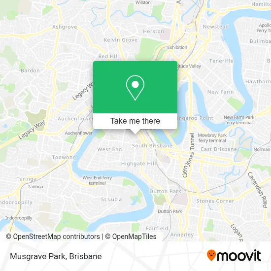 How to Get to Musgrave Park in South Brisbane by Bus, Train or Ferry?