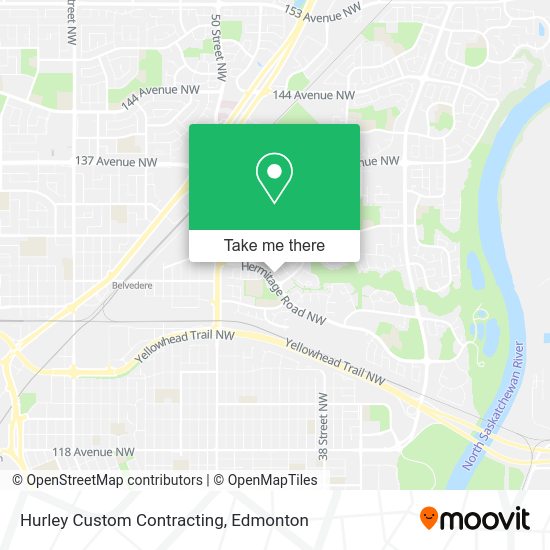How to Get to Hurley Custom Contracting in Edmonton by Bus or Light Rail?