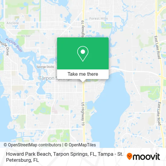 How to Get to Howard Park Beach, Tarpon Springs, FL by Bus?