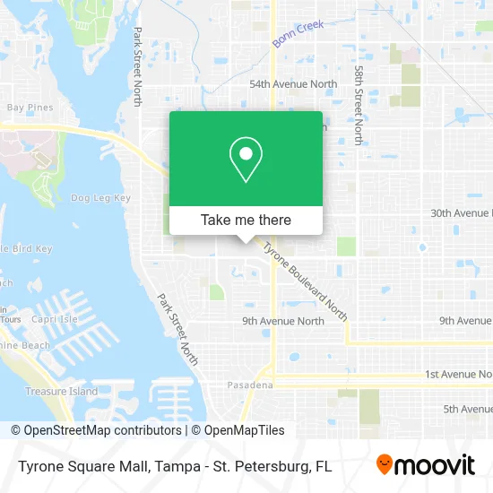 How to Get to Tyrone Square Mall in St. Petersburg by Bus?