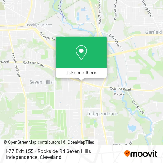 How to Get to I-77 Exit 155 - Rockside Rd Seven Hills Independence by Bus?