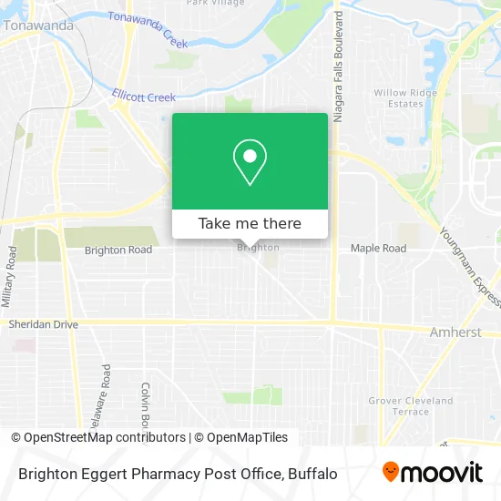 How to Get to Brighton Eggert Pharmacy Post Office in Tonawanda by Bus?