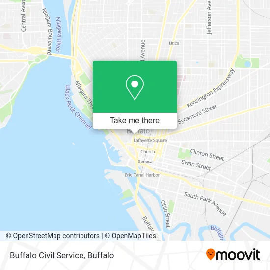 How to Get to Buffalo Civil Service by Bus or Light Rail?