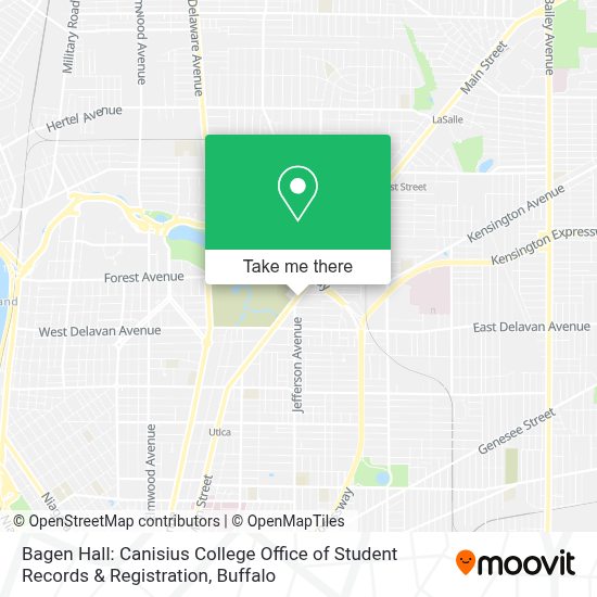 How to get to Bagen Hall: Canisius College Office of Student Records ...