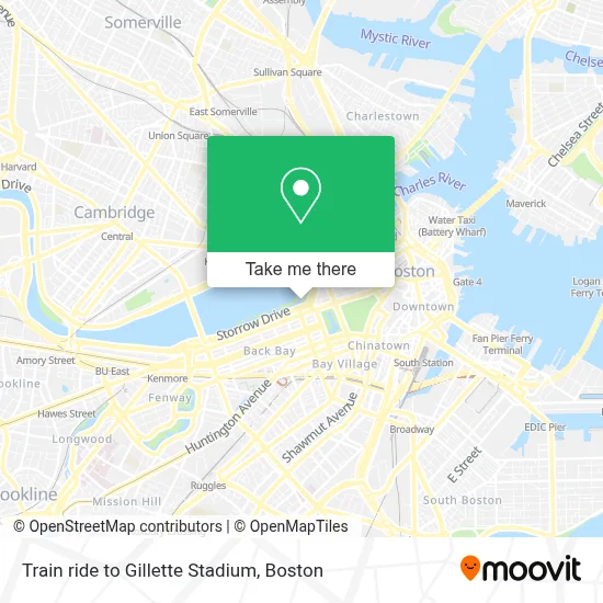 How to Get to Train ride to Gillette Stadium in Boston by Subway, Bus ...