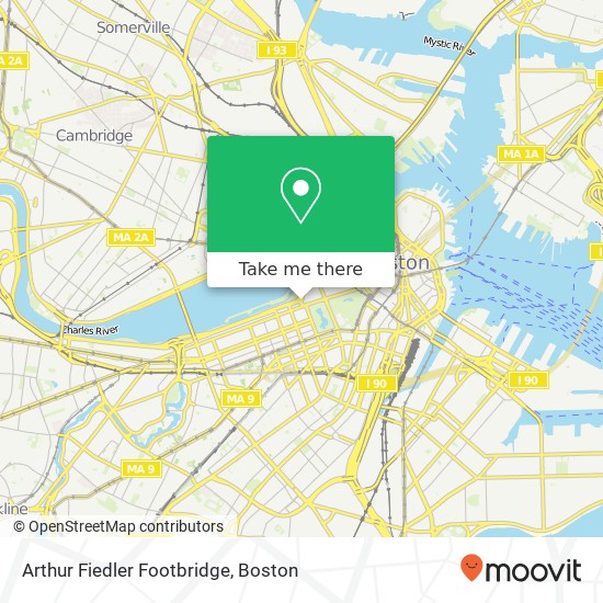 How to Get to Arthur Fiedler Footbridge in Boston by Bus, Subway or Train?