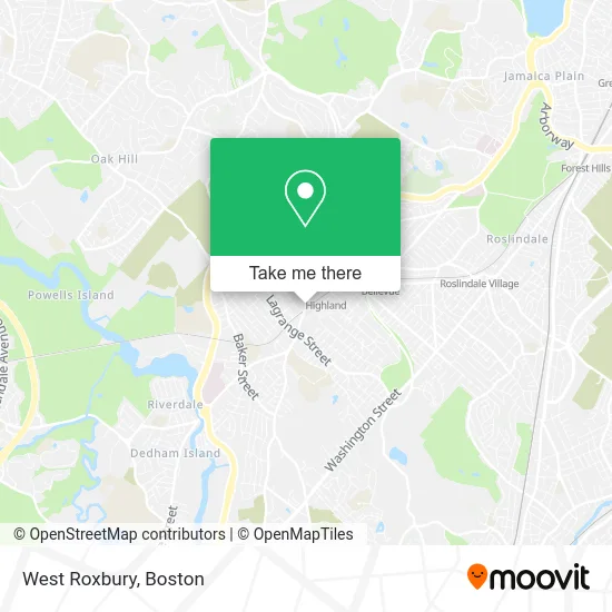 How to Get to West Roxbury in Boston by Bus, Subway or Train?