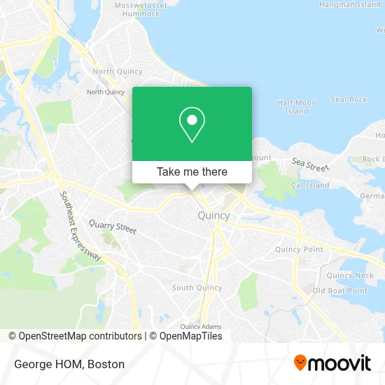 ¿Cómo llegar a George HOM en Quincy en autobús, metro o tren?