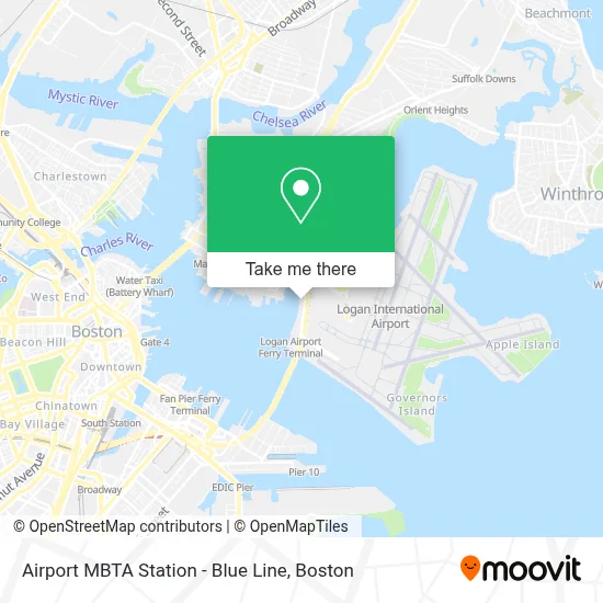How to Get to Airport MBTA Station - Blue Line in Boston by Bus, Subway ...