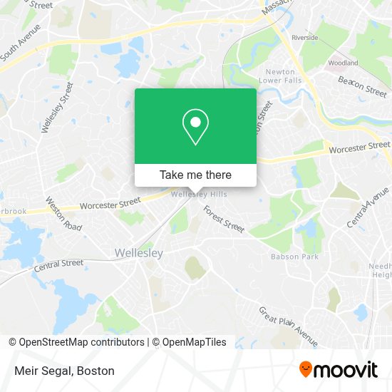 ¿Cómo llegar a Meir Segal en Wellesley en autobús, tren o metro?