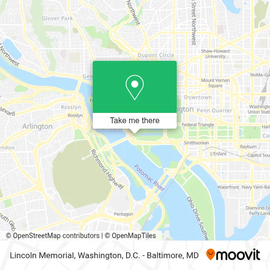 How to Get to Lincoln Memorial in Washington by Bus or Metro?