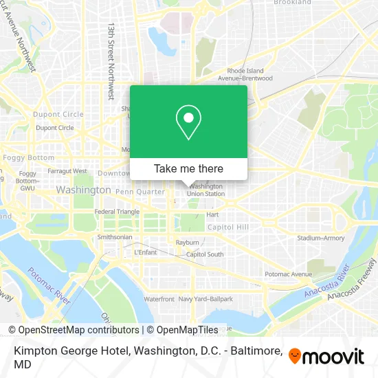How to Get to Kimpton George Hotel in Washington by Metro, Bus or Train?