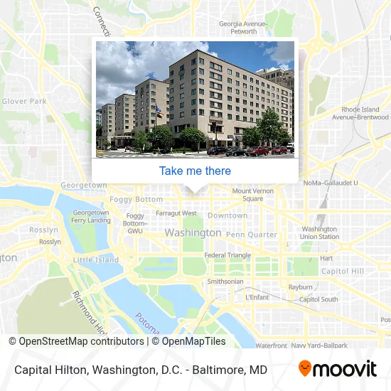How to Get to Capital Hilton in Washington by Bus, Metro or Train?