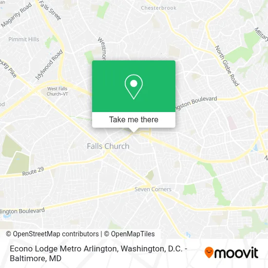 How to Get to Econo Lodge Metro Arlington in Arlington County by Metro ...