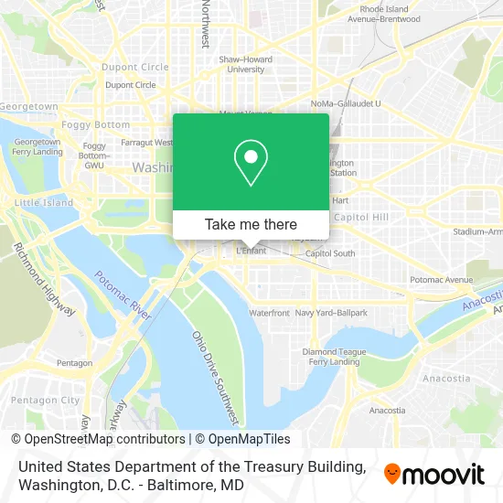 How to Get to United States Department of the Treasury Building in ...