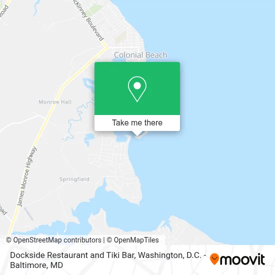 ¿Cómo llegar a Dockside Restaurant and Tiki Bar en transporte público?