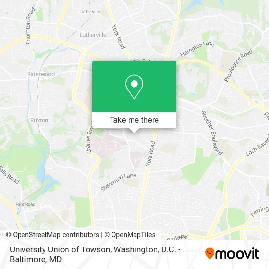 ¿Cómo llegar a University Union of Towson en Baltimore County en ...