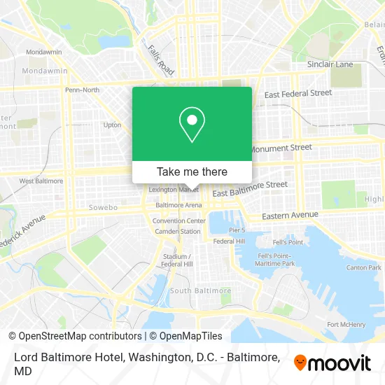 How to Get to Lord Baltimore Hotel by Bus or Metro?