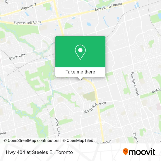 How to Get to Hwy 404 at Steeles E. in Markham by Bus?