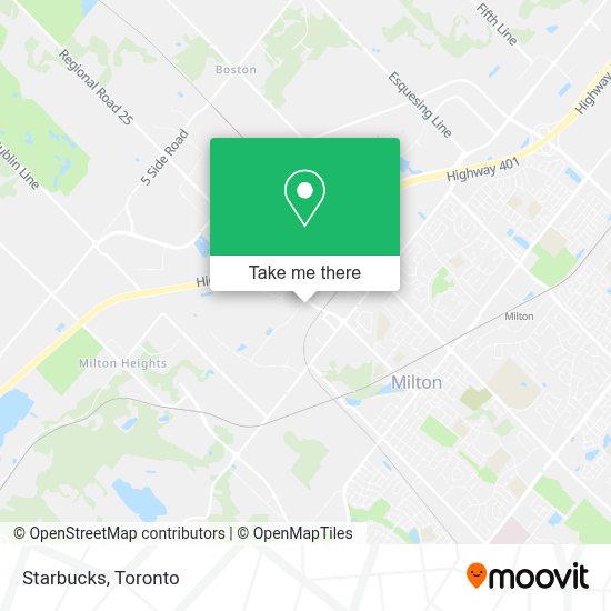 How to Get to STARBUCKS in Milton by Bus or Train?
