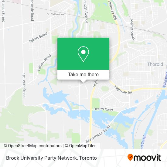 How to Get to Brock University Party Network in St. Catharines by Bus?