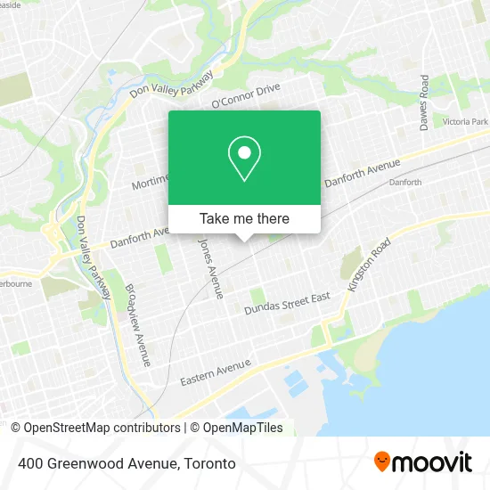 Comment aller à 400 Greenwood Avenue à Toronto en bus, métro, Streetcar ...