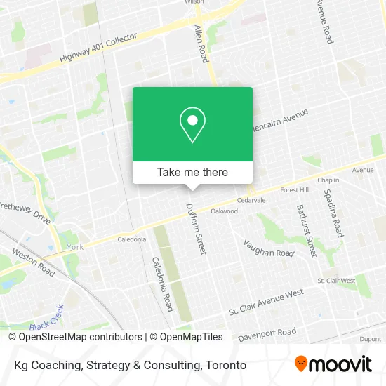 Comment aller à Kg Coaching, Strategy & Consulting à Toronto en métro ...