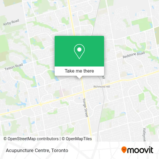 Comment aller à Acupuncture Centre à Richmond Hill en bus ou train