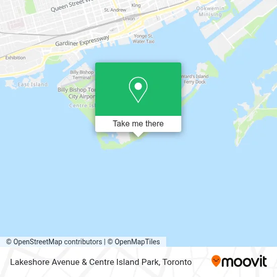How to get to Lakeshore Avenue & Centre Island Park with public transit?