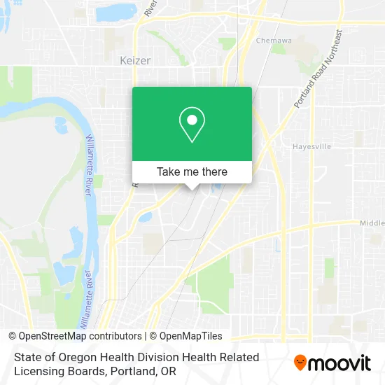 ¿Cómo llegar a State of Oregon Health Division Health Related Licensing ...