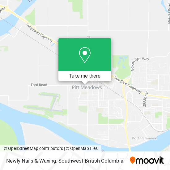How to Get to Newly Nails & Waxing in Pitt Meadows by Bus or Train?